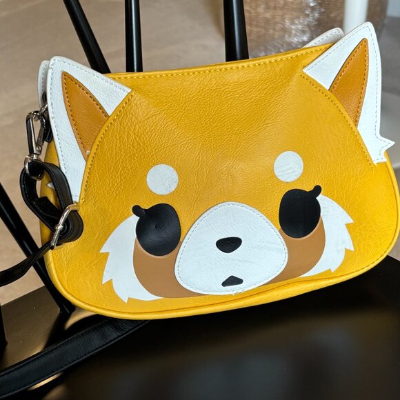Loungefly | Bags | Faux Leather Crossbody Bag Loungefly Aggretsuko Red ...